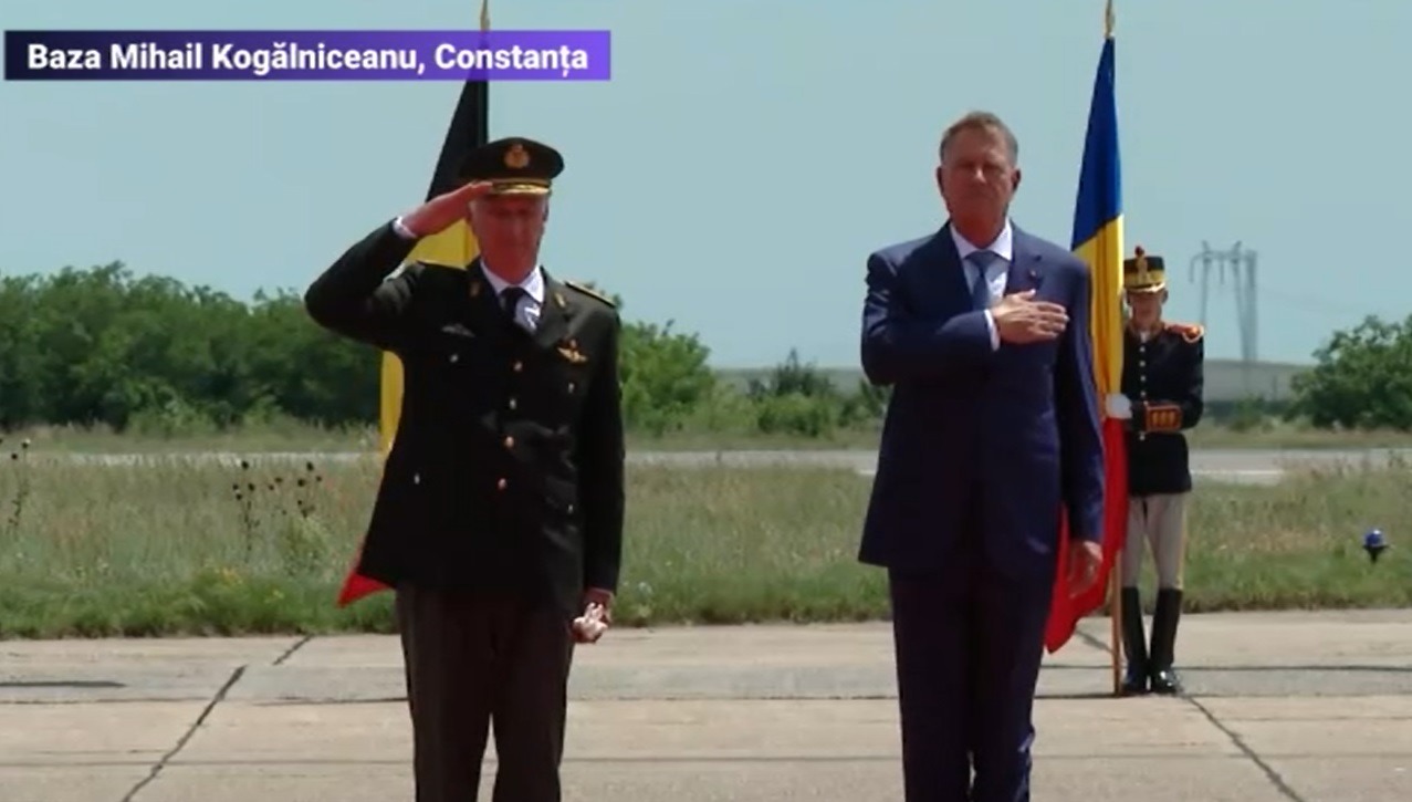 VIDEO Regele Belgiei, Filip, vizită la baza Mihail Kogălniceanu ...