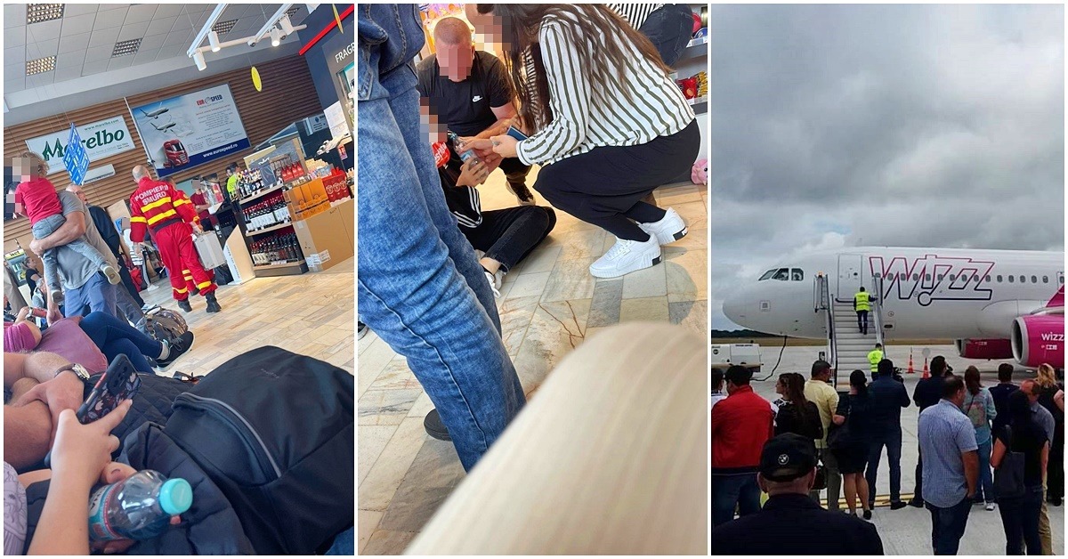 Doi pasageri au leșinat într-un avion Wizz Air, blocat pe pistă în ...