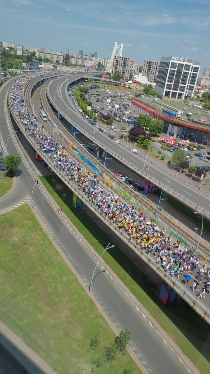 Imagine impresionantă la protestul profesorilor: mii de oameni au ...