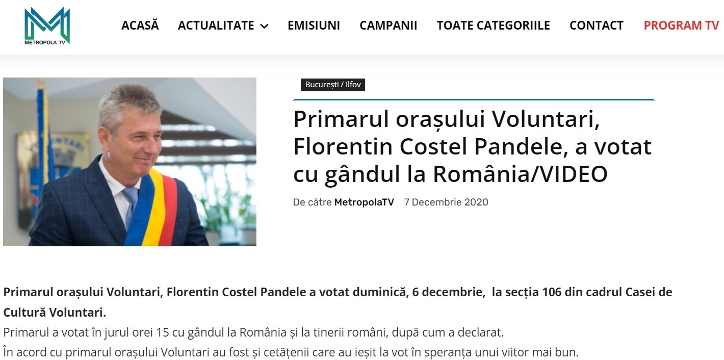 Televiziunea deținută de primăria lui Florentin Pandele angajează ...
