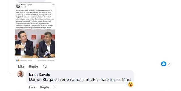 ”Marș, mă!” Reacție suburbană pe Facebook a unui secretar de stat PSD ...