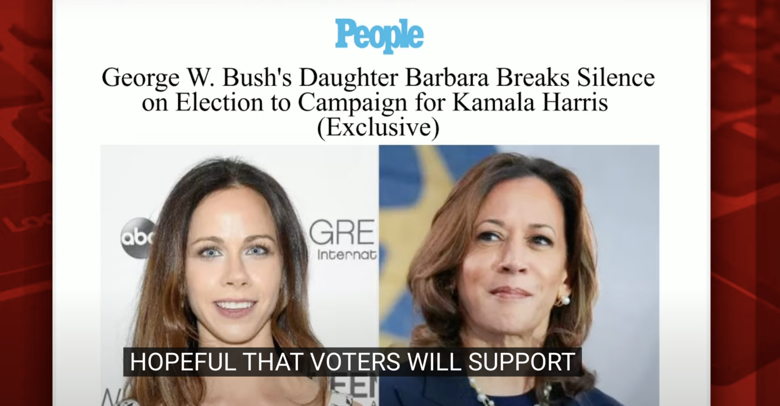 Fiica fostului preşedinte republican George W. Bush o sprijină pe ...