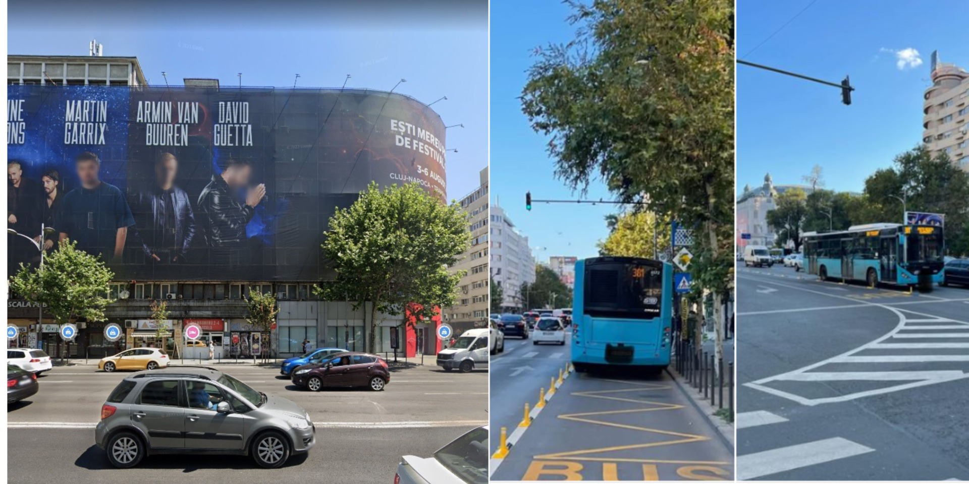 Benzi unice de autobuz pe Bd. Magheru din București, reintroduse de la ...