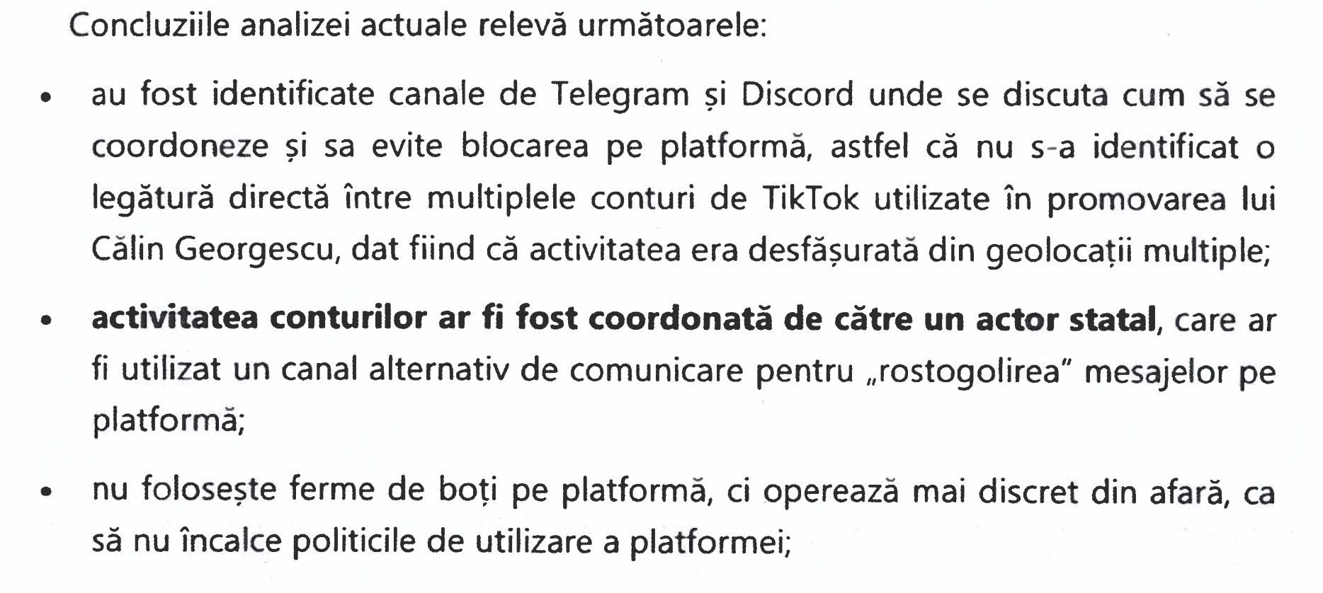 Analiză SRI desecretizată de CSAT: Activitatea conturilor de TikTok ...