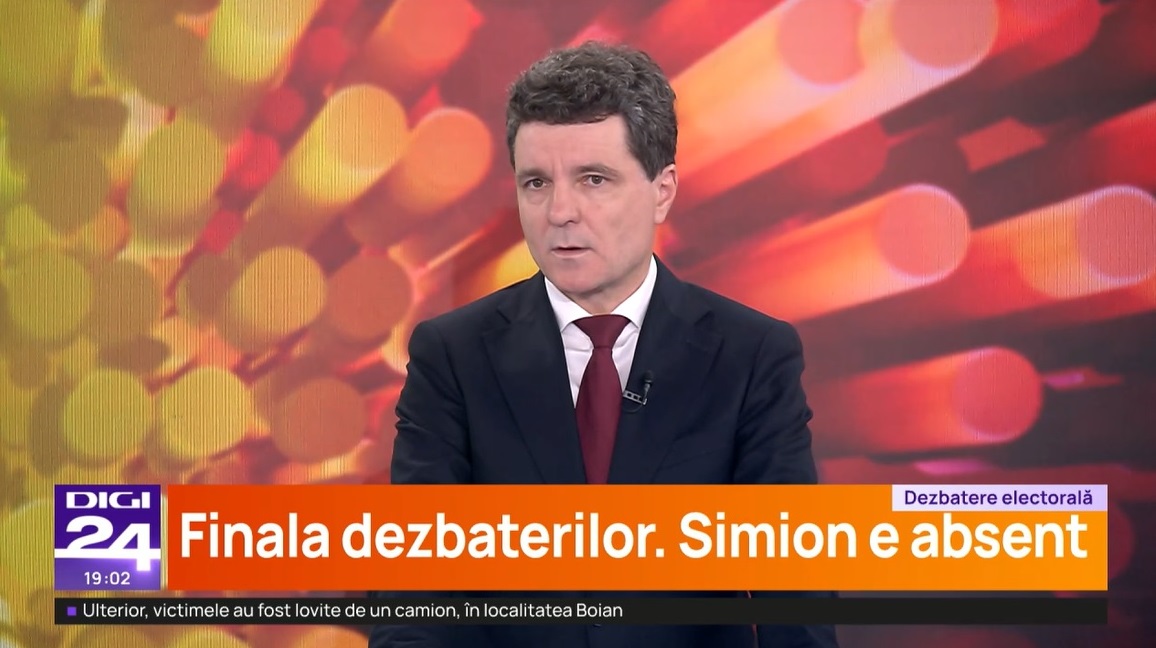 VIDEO Dezbatere prezidențială pe Digi24, George Simion a lipsit ...