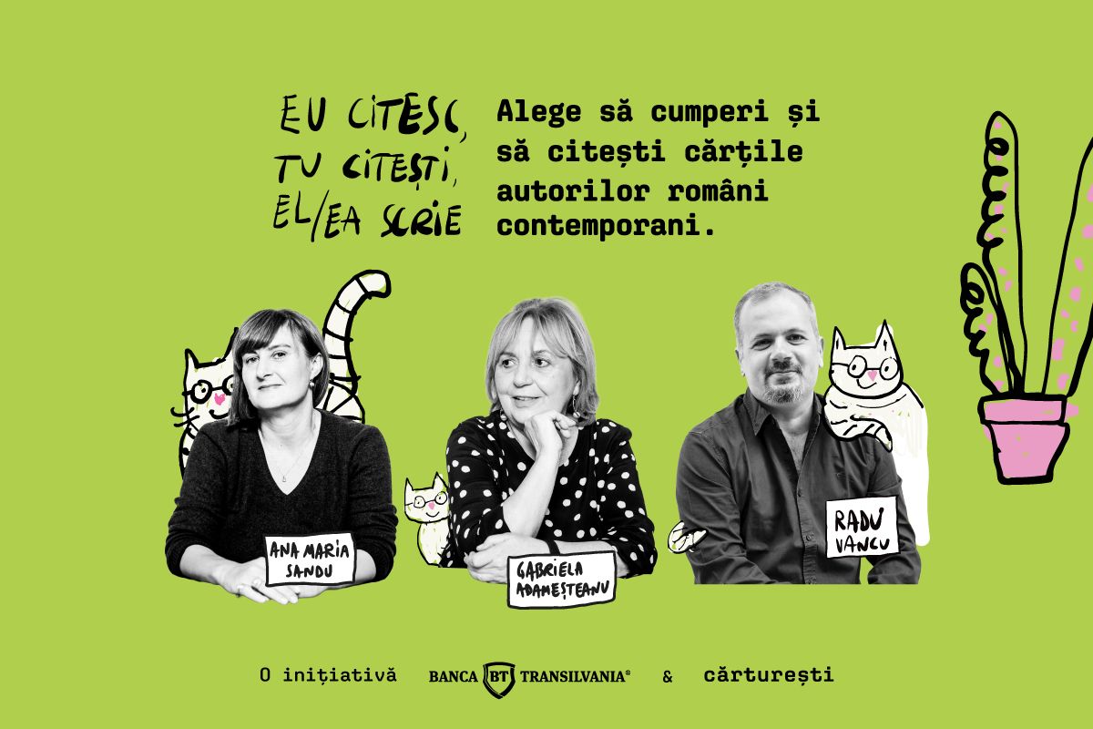 Cărturești și Banca Transilvania susțin autorii români contemporani