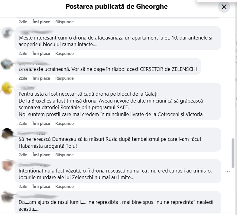 Postări fake și acuzații fără probe despre drona din Galați, viralizate ...